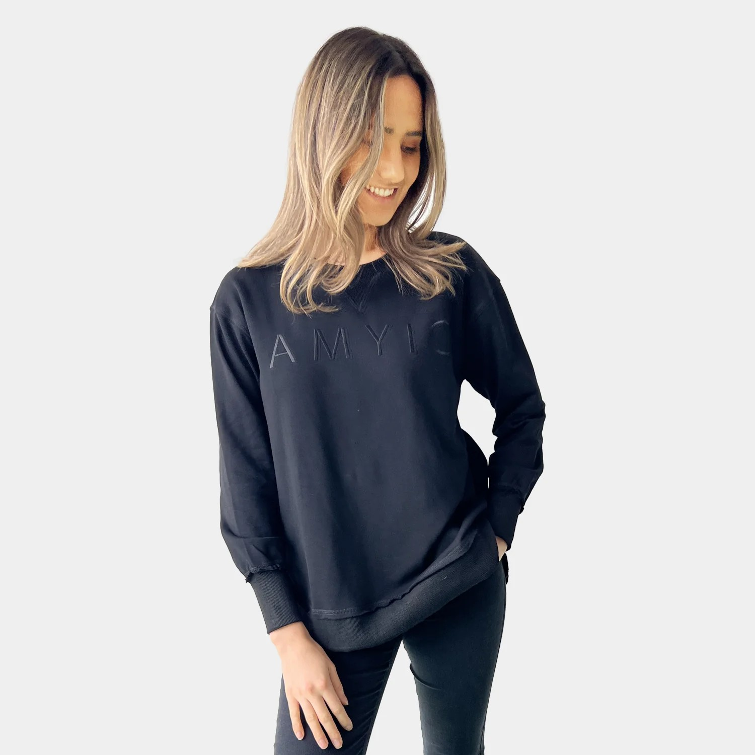 AMYIC Sweater- Black | Belle Mode